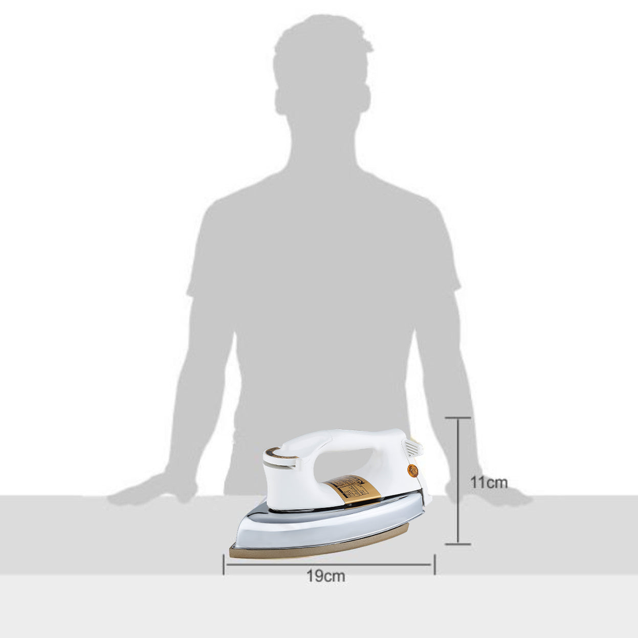 Rico Iron Dry AI13 (Heavy) 3 yrs Replacement Warranty (Ivory, 2.0 KG ...