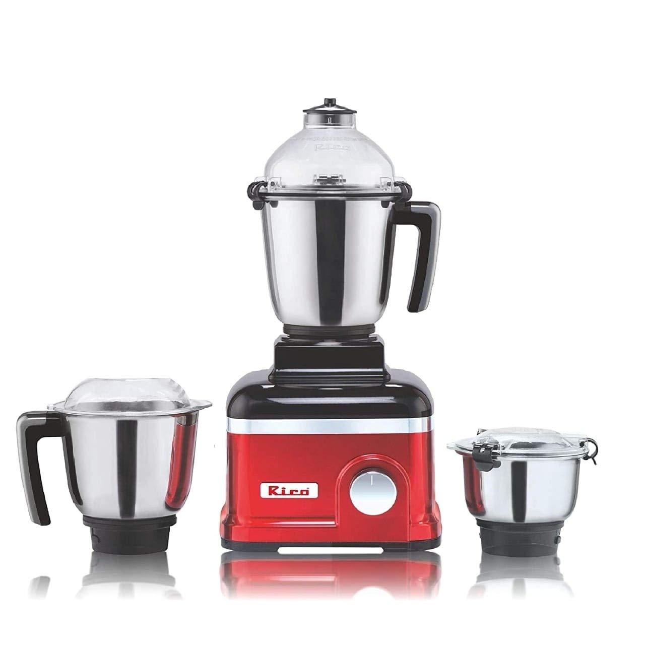 Rico MG1808 1HP Mixer Grinder with 3 Jars (Red)– Rico Mauritius